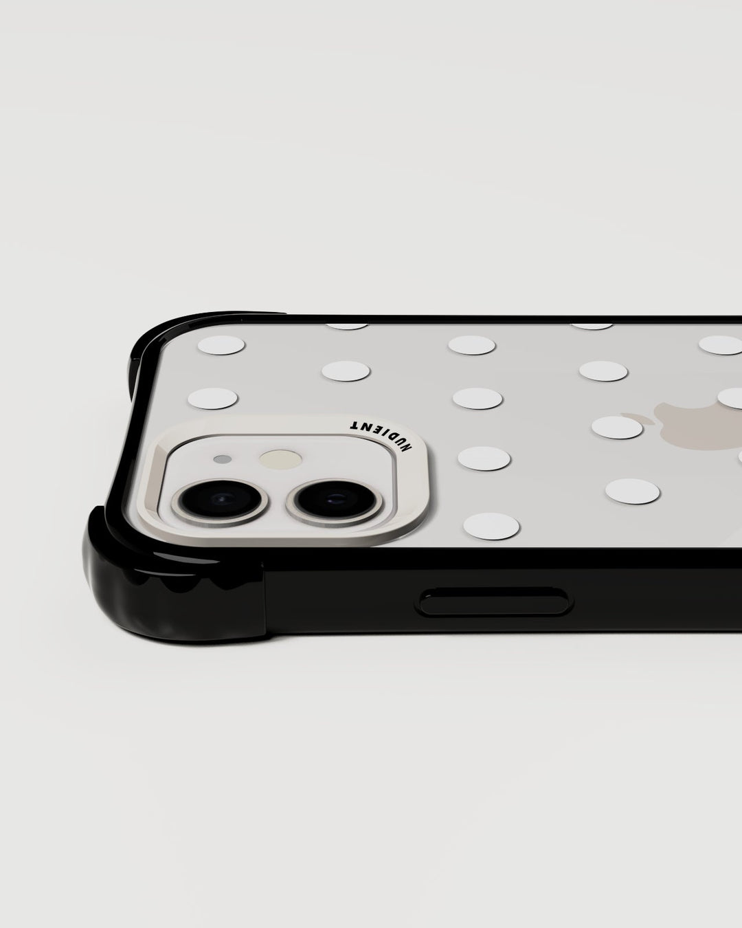 Form Bumpy Case - Milky Polka - iPhone 12 – NUDIENT