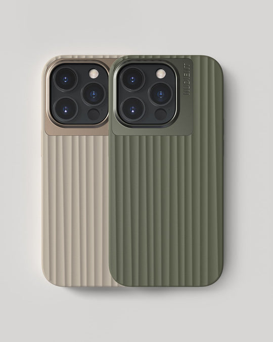 Bold Case - iPhone 14 Pro - Linen Beige & Olive Green – NUDIENT